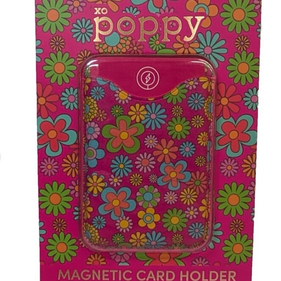 Xo Poppy | Cell Phones & Accessories | Xo Poppy Floral Magnetic Card ...